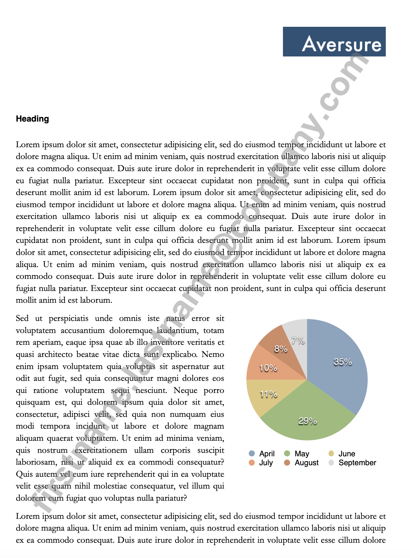 Watermarking – Aversure Data Room Service